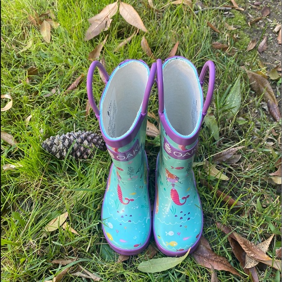 Shoes | Mermaids Loop Handle Rubber Rain Boots | Poshmark